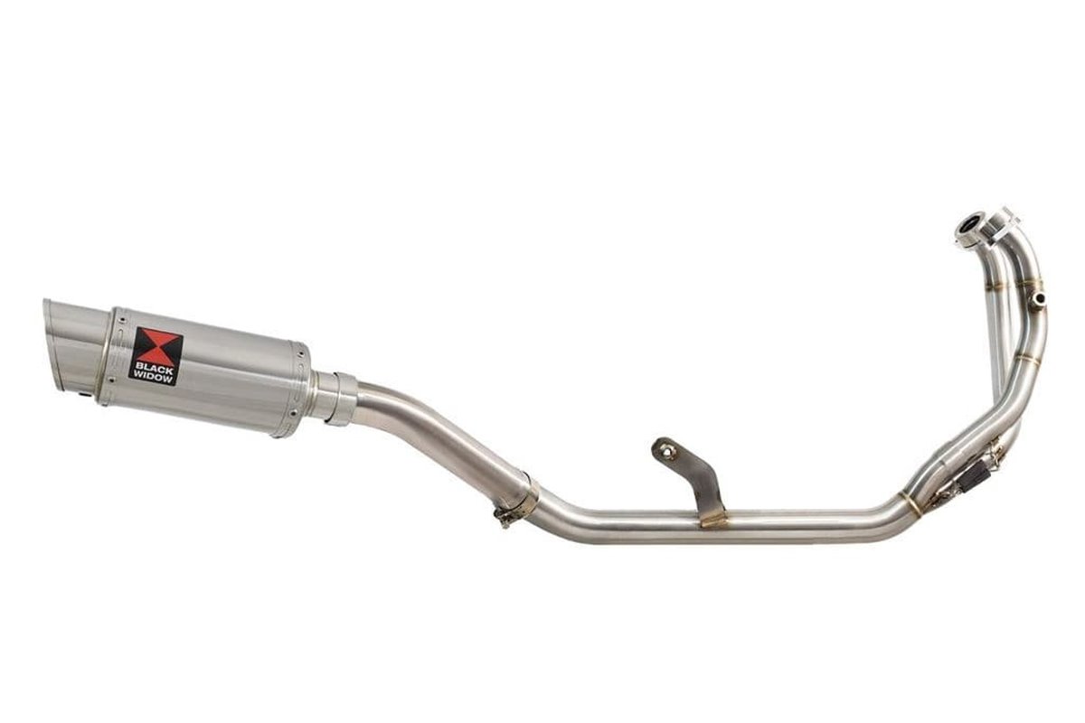 De Cat Exhaust System + 200mm Round Stainless Silencer HONDA CMX1100 ...