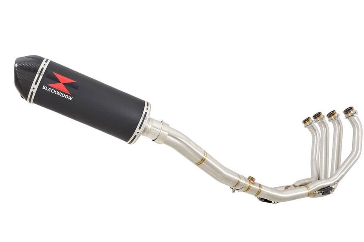 DeCat Hi Level Exhaust System 300mm Oval Black Stainless Carbon Tip ...