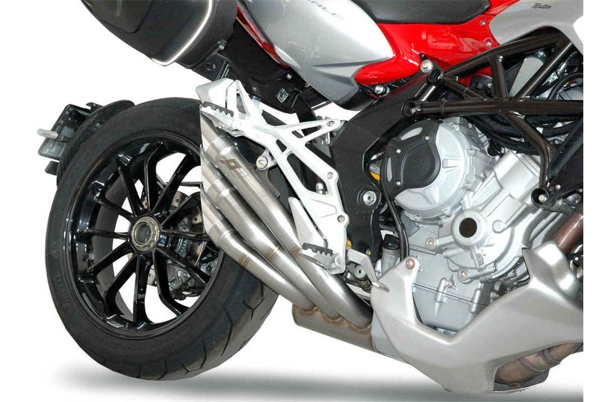 Power Gun Silver Terminal Exhaust System MV-Agusta Stradale QD