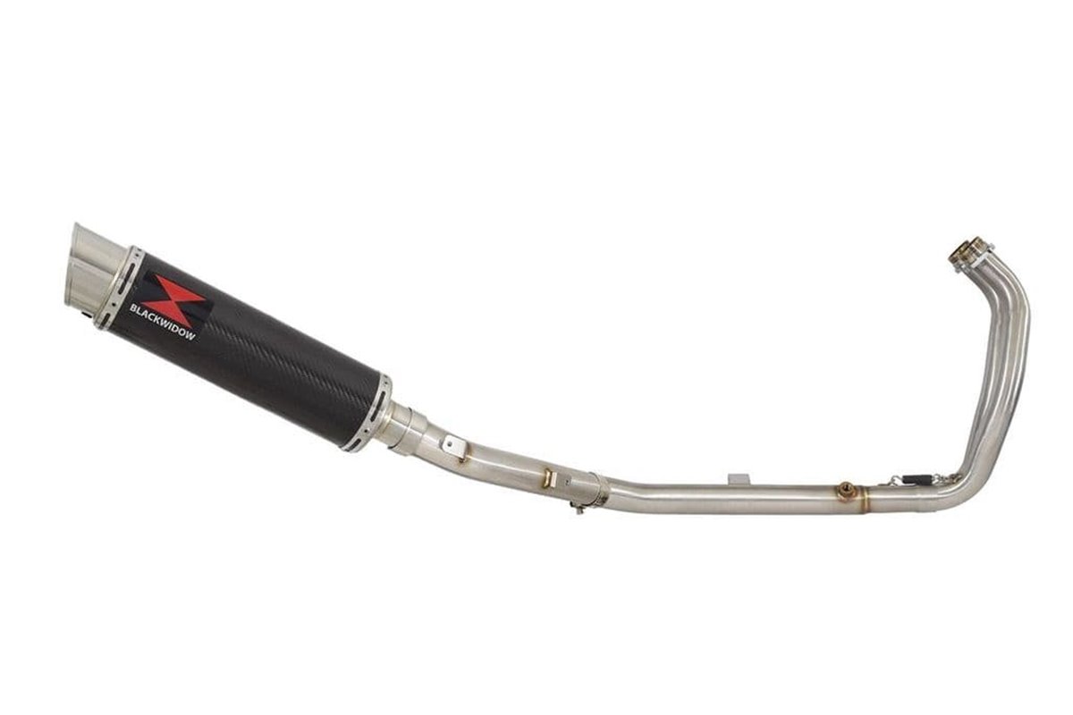 De-Cat Exhaust System 360mm GP Round Carbon Silencer YAMAHA XT700 ...