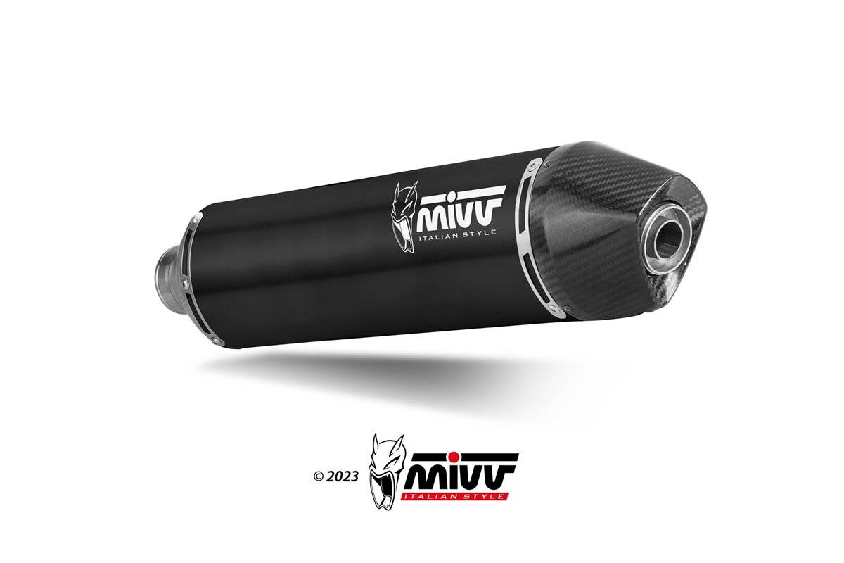 terminal exhaust system M.KT.032.LXBC Mivv STR-1 BLACK INOX ktm 690 ...