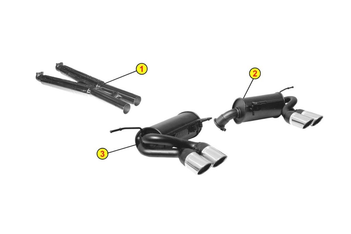 SILENCER EXHAUST TERMINAL SX ANSA MA 4037 MASERATI COUPE '4.2 GT 2002 2006