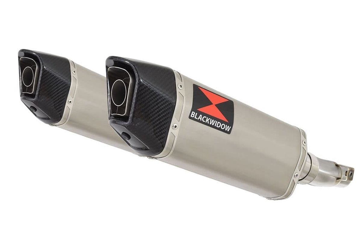 4-2 Exhaust Silencers 300mm Hexagonal Stainless Carbon Tip KAWASAKI ...