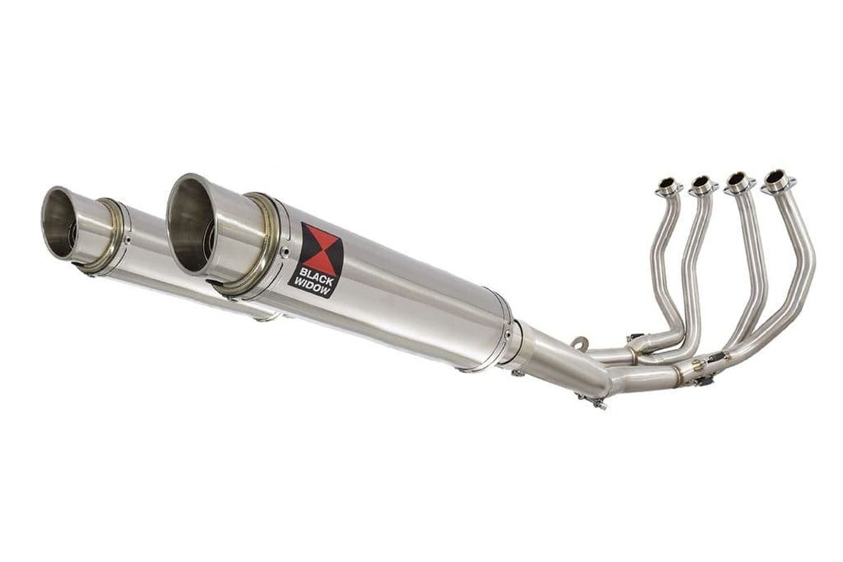 4-2 Performance Exhaust System 350mm GP Round Stainless Silencer SUZUKI ...