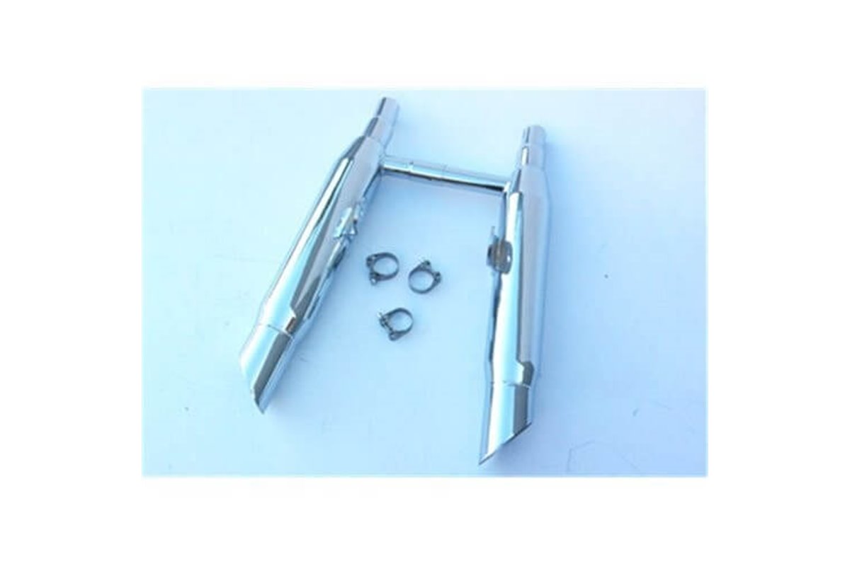 SILENCERS EXHAUST CHROME MARVING SUZUKI VS 600 GL/GLU INTRUDER 1995-97