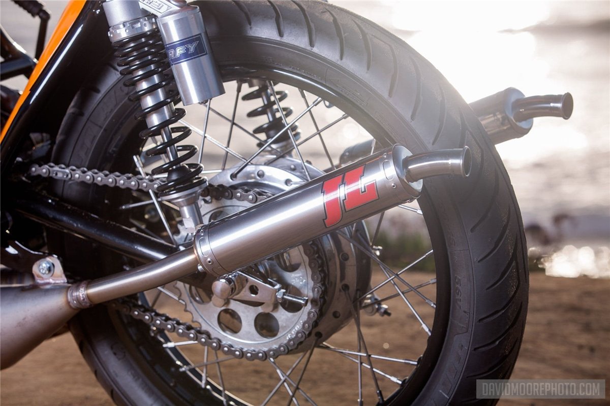 Silencer Jl Exhausts Stainless Steel Yamaha R5 Cafe Racer