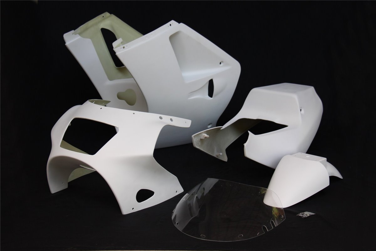 Kit, fairing set, street, single seat, grp, stock shape Tyga Suzuki