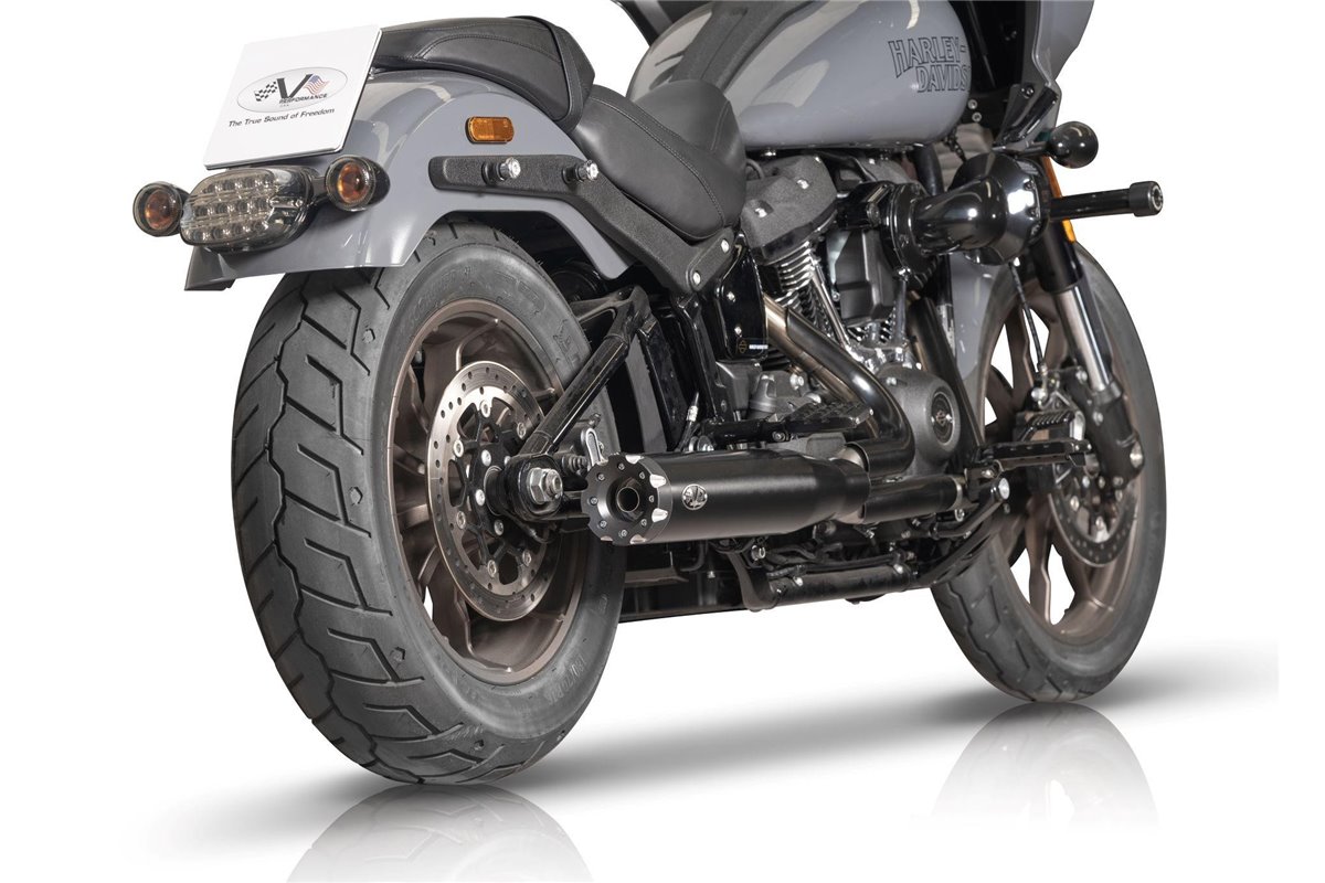 VPerformance Exhaust Muffler Pair Matte Black AHAR0340031 Harley ...