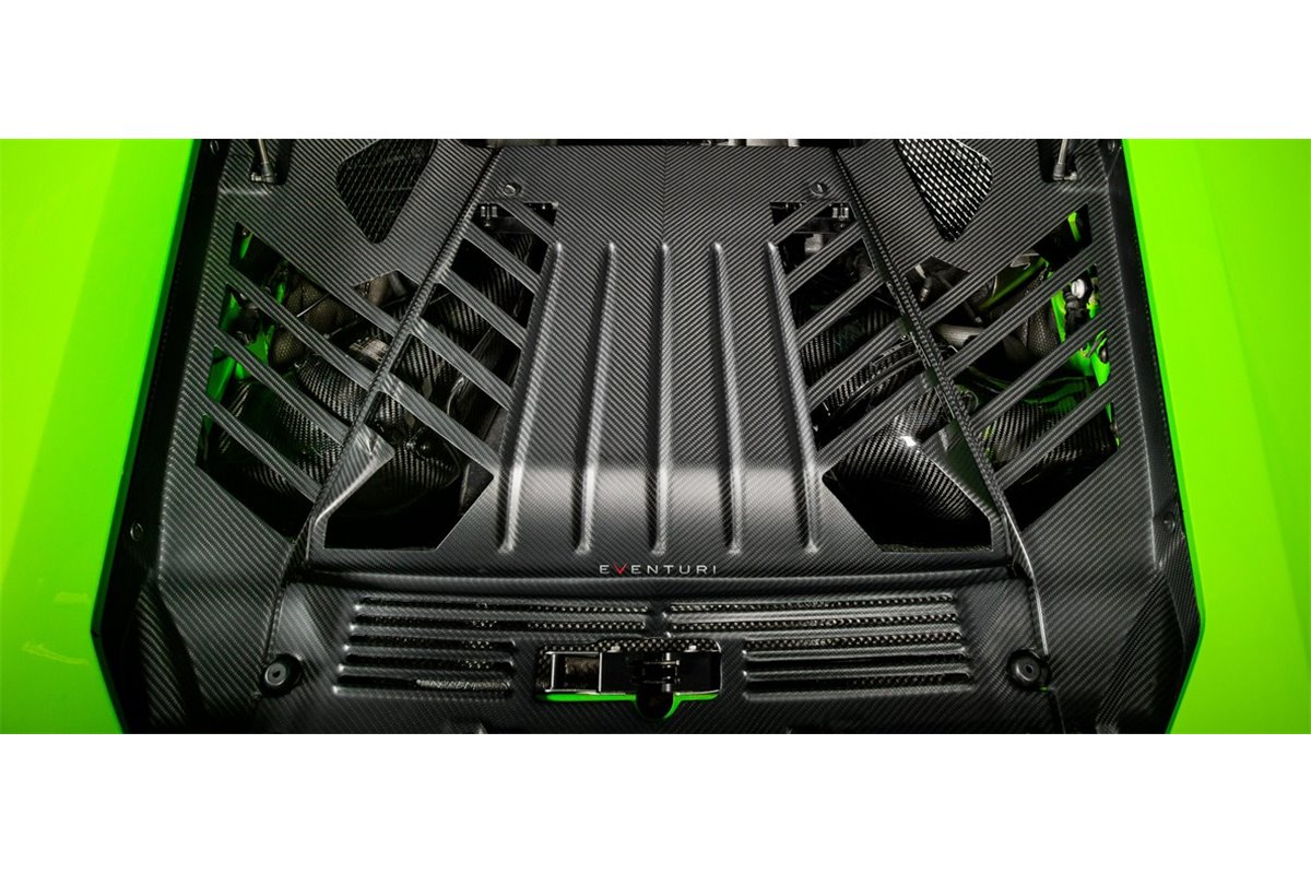 Carbon Engine Cover with Satin Finish Eventuri EVE-HCN-CF-ENG ...