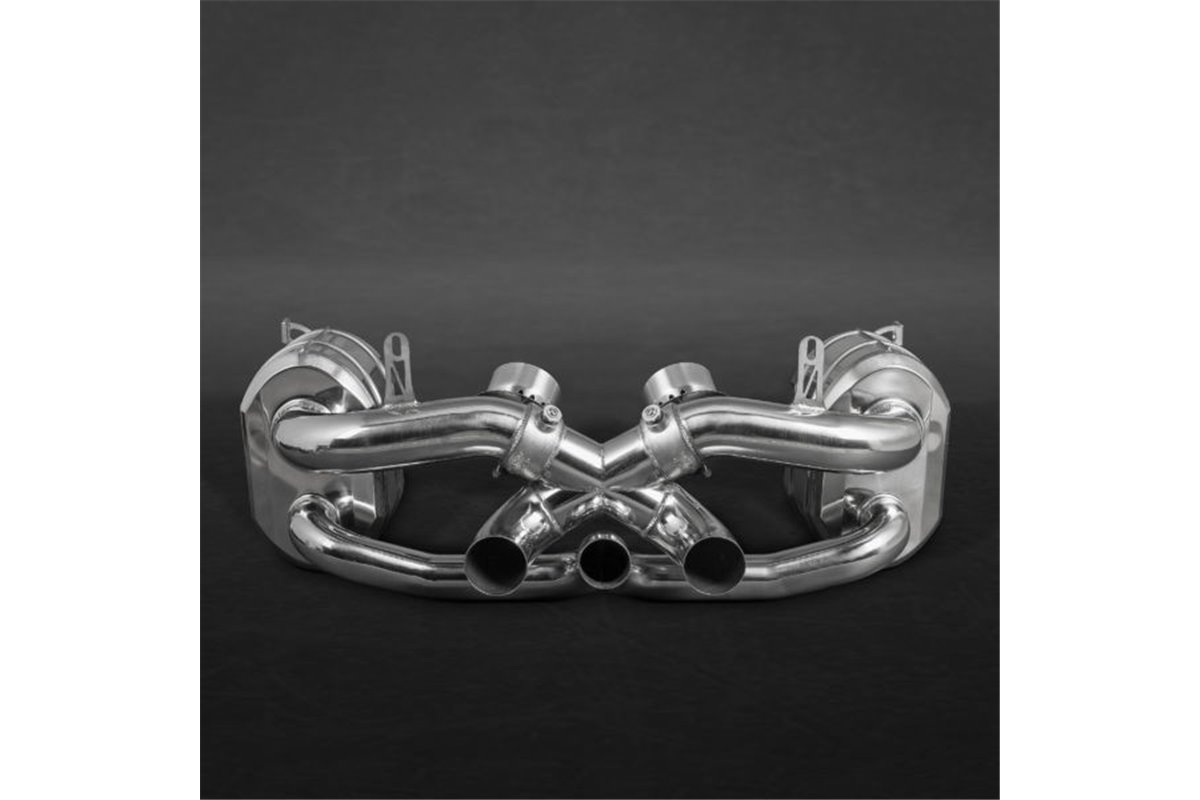 Terminal exhaust with Capristo Ferrari 458 stainless steel valve