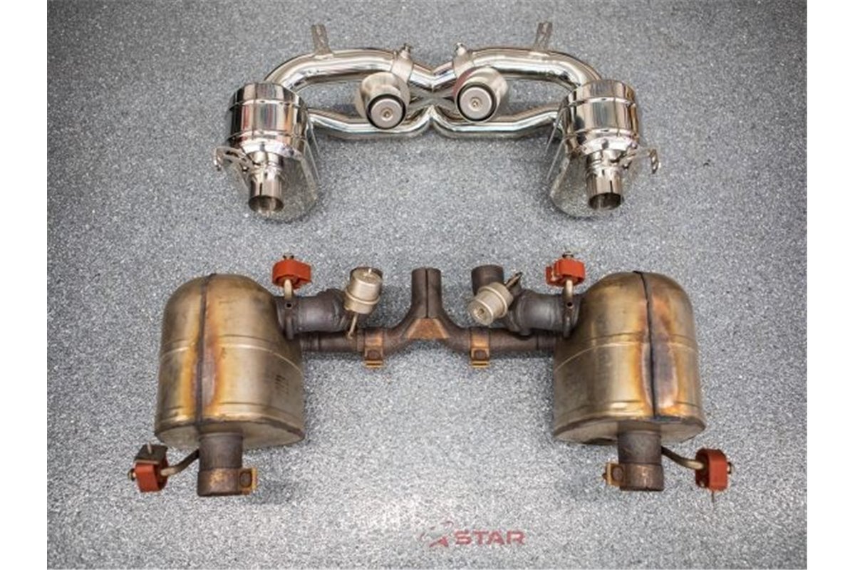 Terminal exhaust with Capristo Ferrari 458 stainless steel valve
