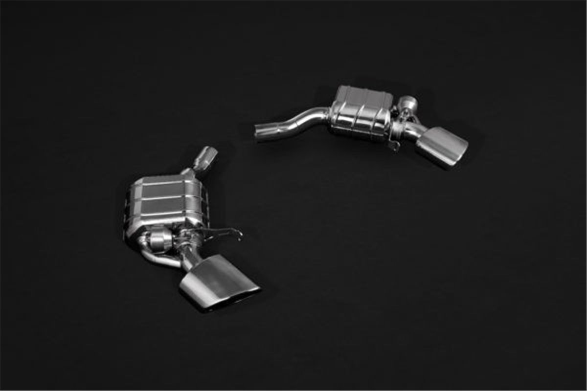 Terminal exhaust with ECE valve with central pipes and oval terminals ...