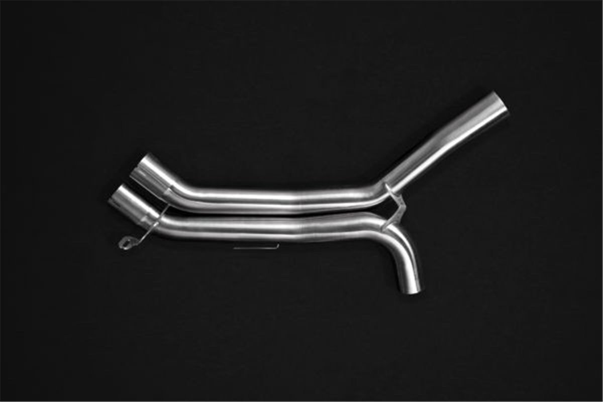 Terminal exhaust with ECE valve with central pipes and oval terminals ...