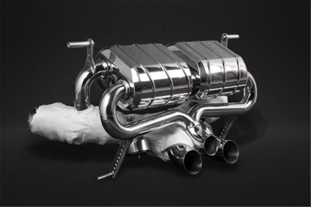 Terminal exhaust with stainless steel valve Lamborghini Aventador S LP740