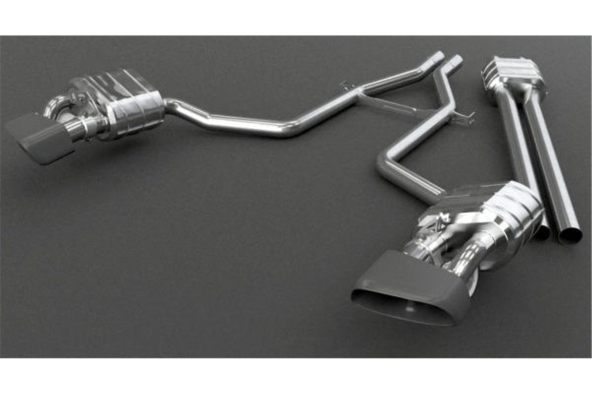 Valved Exhaust + Center Pipes PSE Capristo Porsche 970 Panamera ...