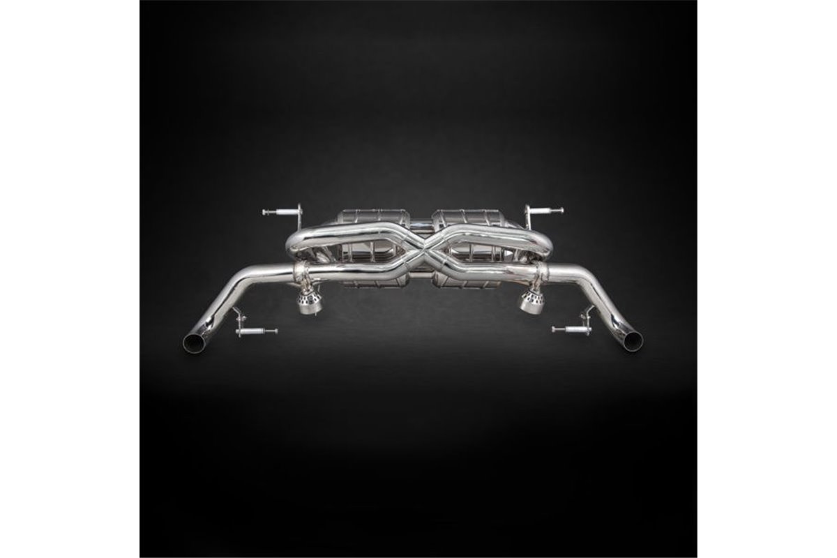 Exhaust terminal + CES3 stainless steel Capristo Audi R8 V10 Gen 1 ...