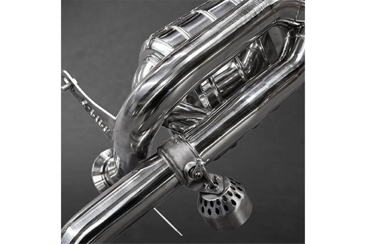 Exhaust terminal + CES3 stainless steel Capristo Audi R8 V10 Gen 1 ...