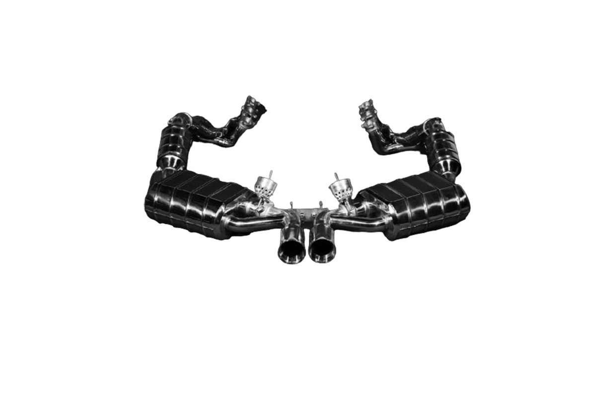 Komplettauspuff mit Rennklappe CES3 Capristo Porsche 987 Boxster MK1 ...