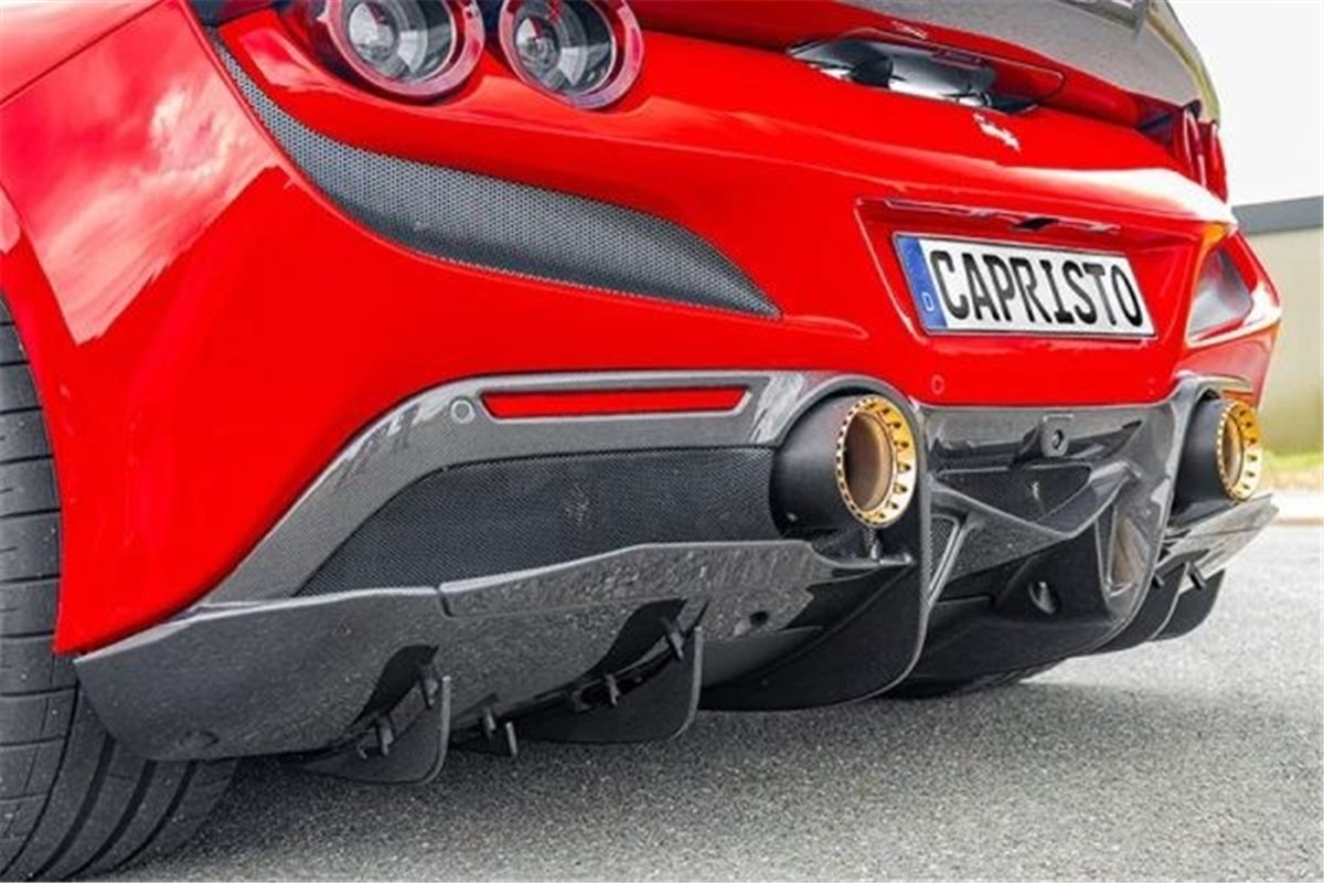Capristo Ferrari F8 Carbon Fiber Rear Diffuser 03FE12310008LG