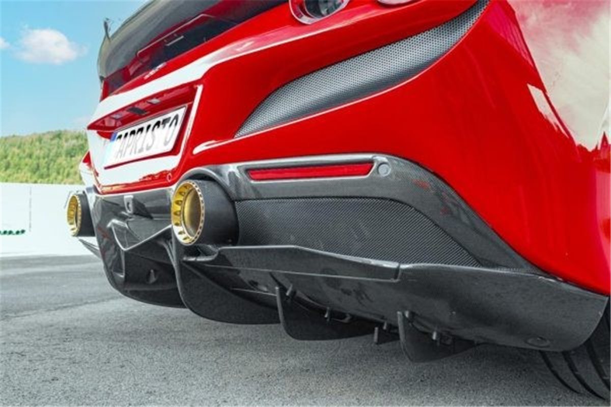 Capristo Ferrari F8 Carbon Fiber Rear Diffuser 03FE12310008LG