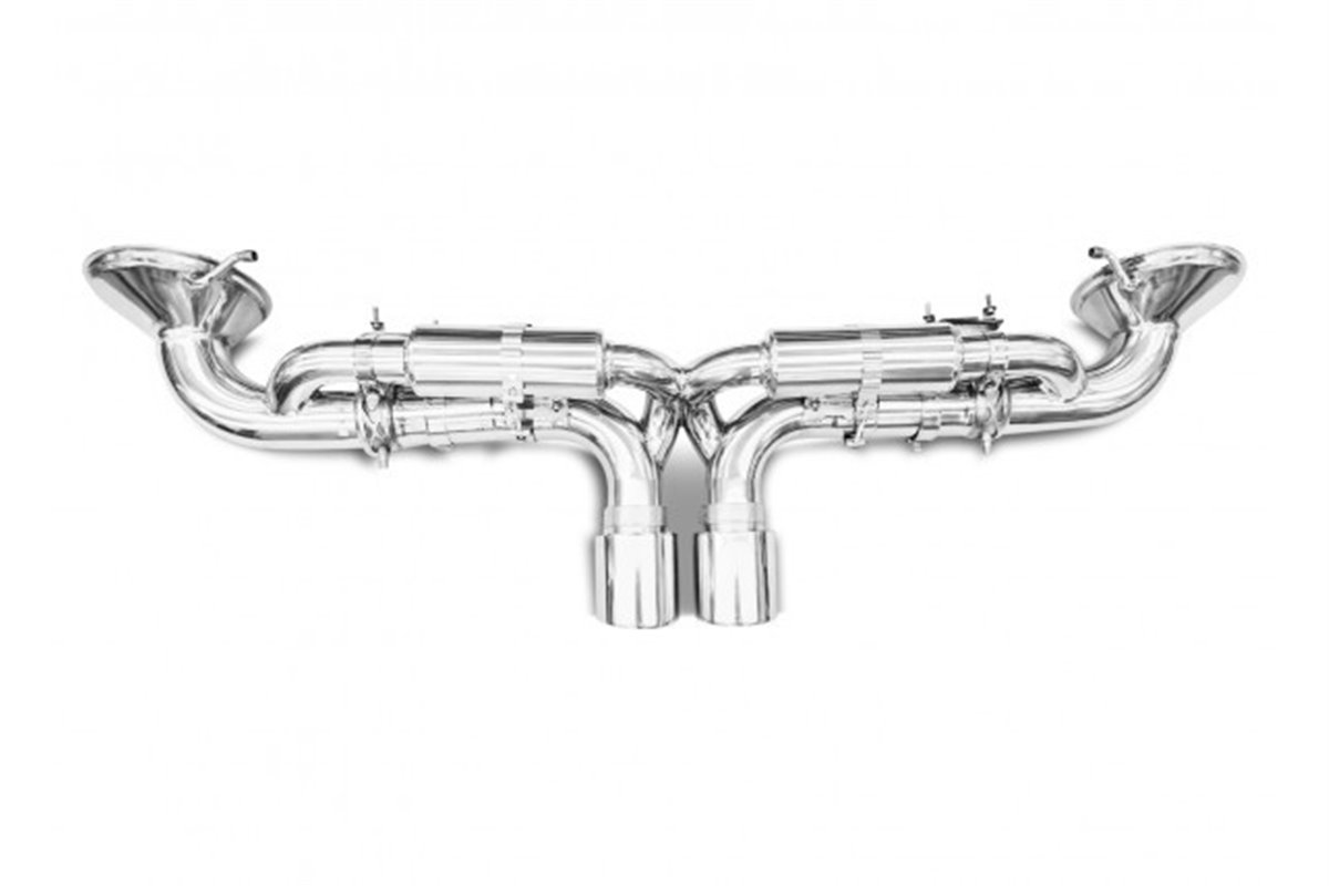 Stainless steel pipe only terminal exhaust Porsche 991.3 GT3 and ...
