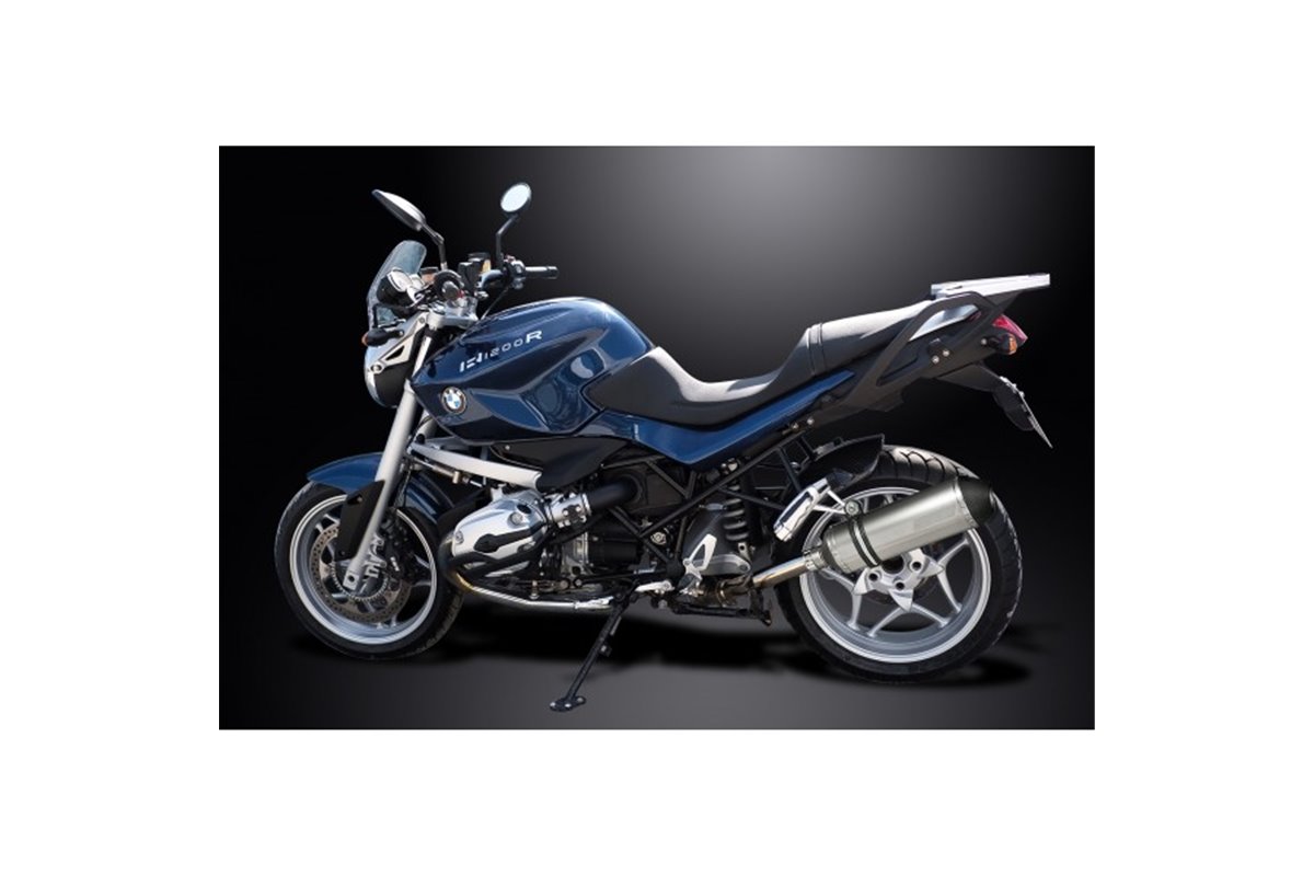 BMW R1200R R1200RT 2005-2009 343MM X-OVAL TITANIUM BSAU SILENCER ...