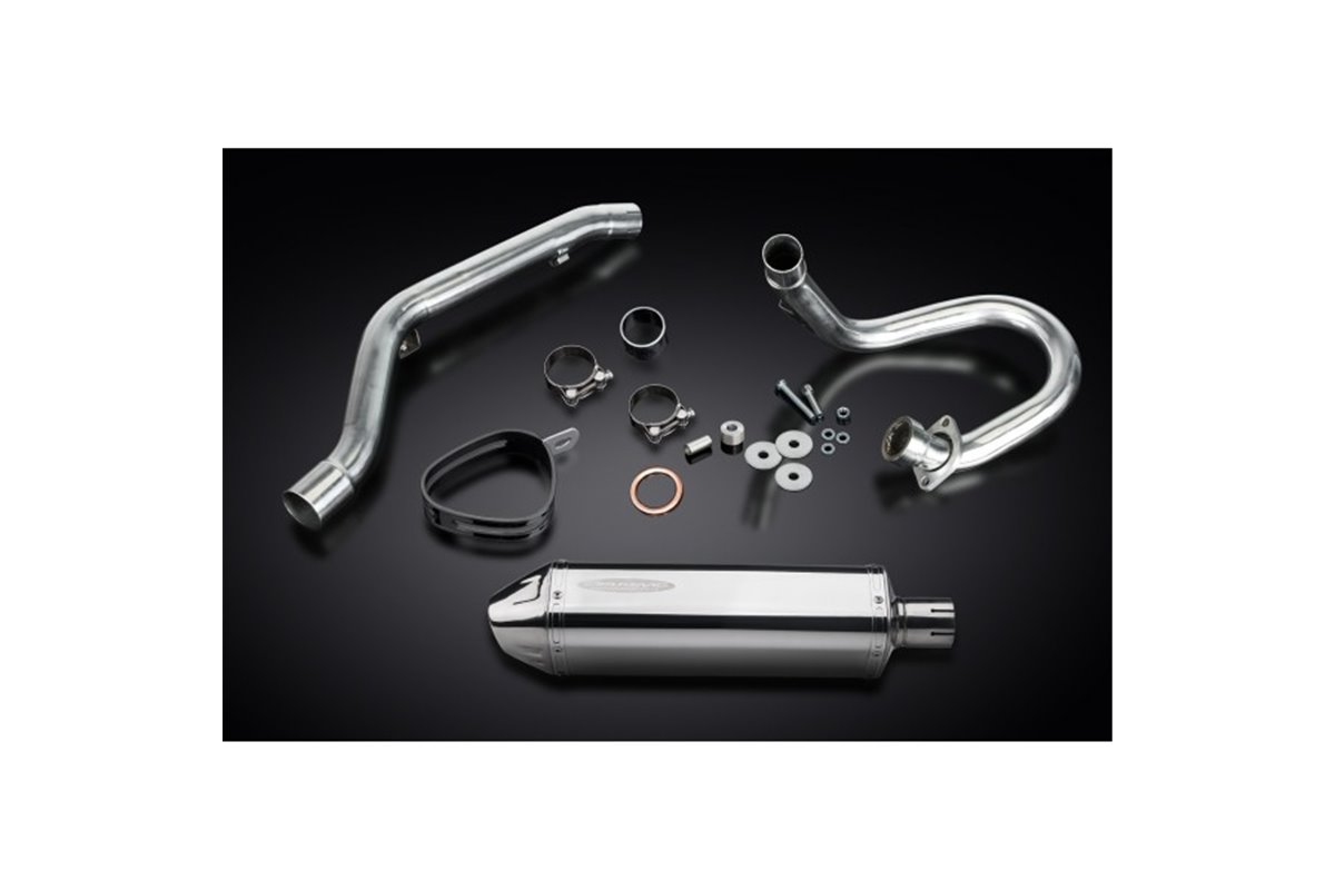 SUZUKI DRZ400S DRZ400SM FULL EXHAUST SYSTEM 320MM STAINLESS TRI BSAU ...