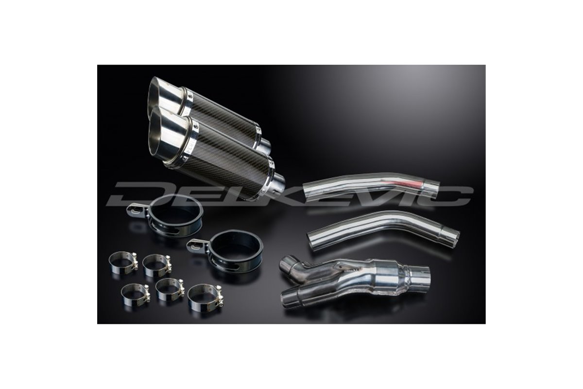 YAMAHA YZF-R1 2004-2006 DE-CAT 200MM CARBON SILENCER KIT EXHAUST