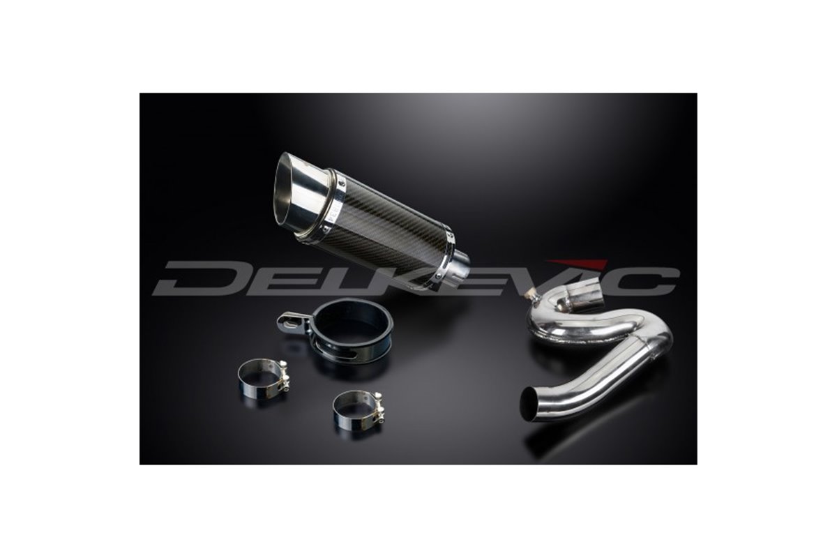 HONDA CBR1000RR FIREBLADE 08-15 200MM ROUND CARBON SILENCER EXHAUST KIT