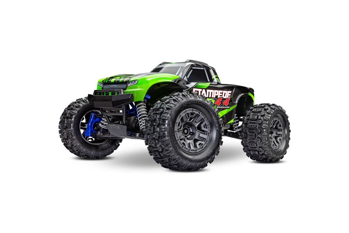 Automodello RC Traxxas Stampede 1/10 2BL 4WD RTR (Verde)