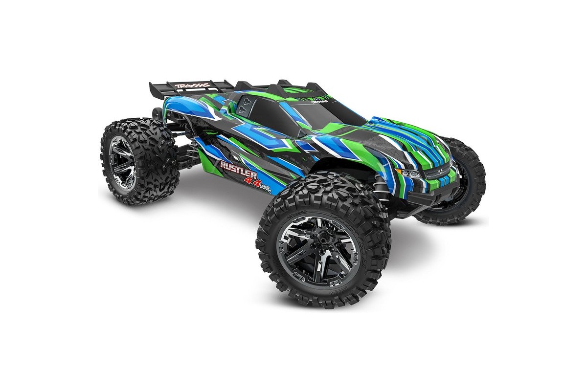 Automodello RC Traxxas Rustler 1/10 VXL HD 4WD RTR (Verde)