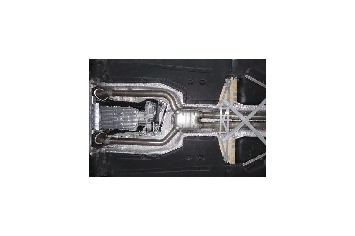 sistema di scarico con valvole ECE tubi presilencer e terminali wicrom ...